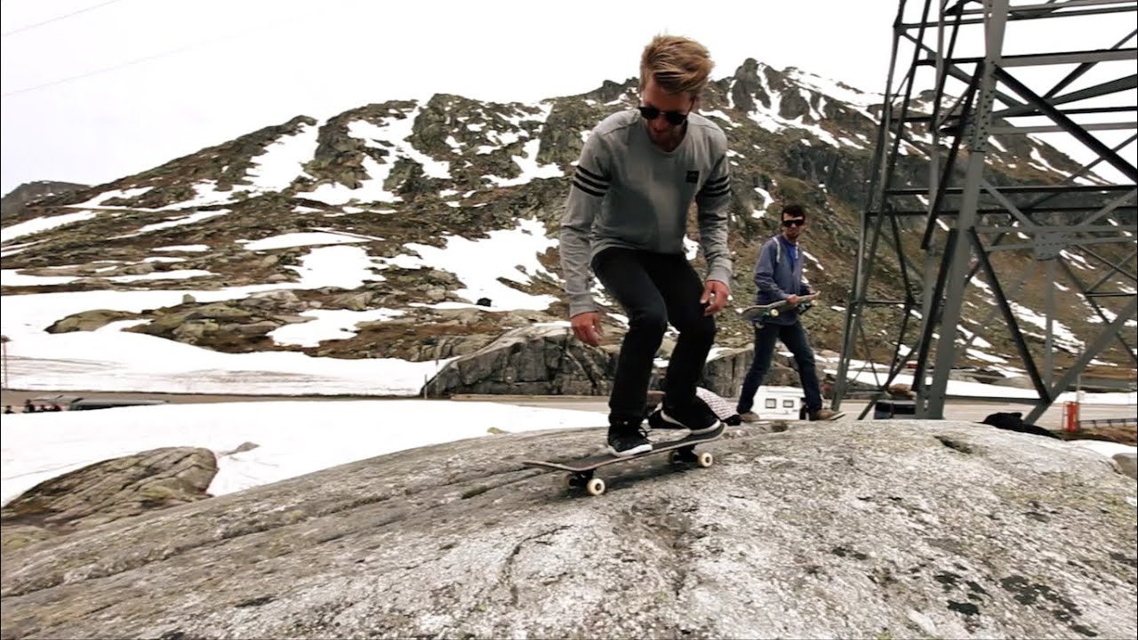 Skateboarding on a Swiss Mountain - YouTube