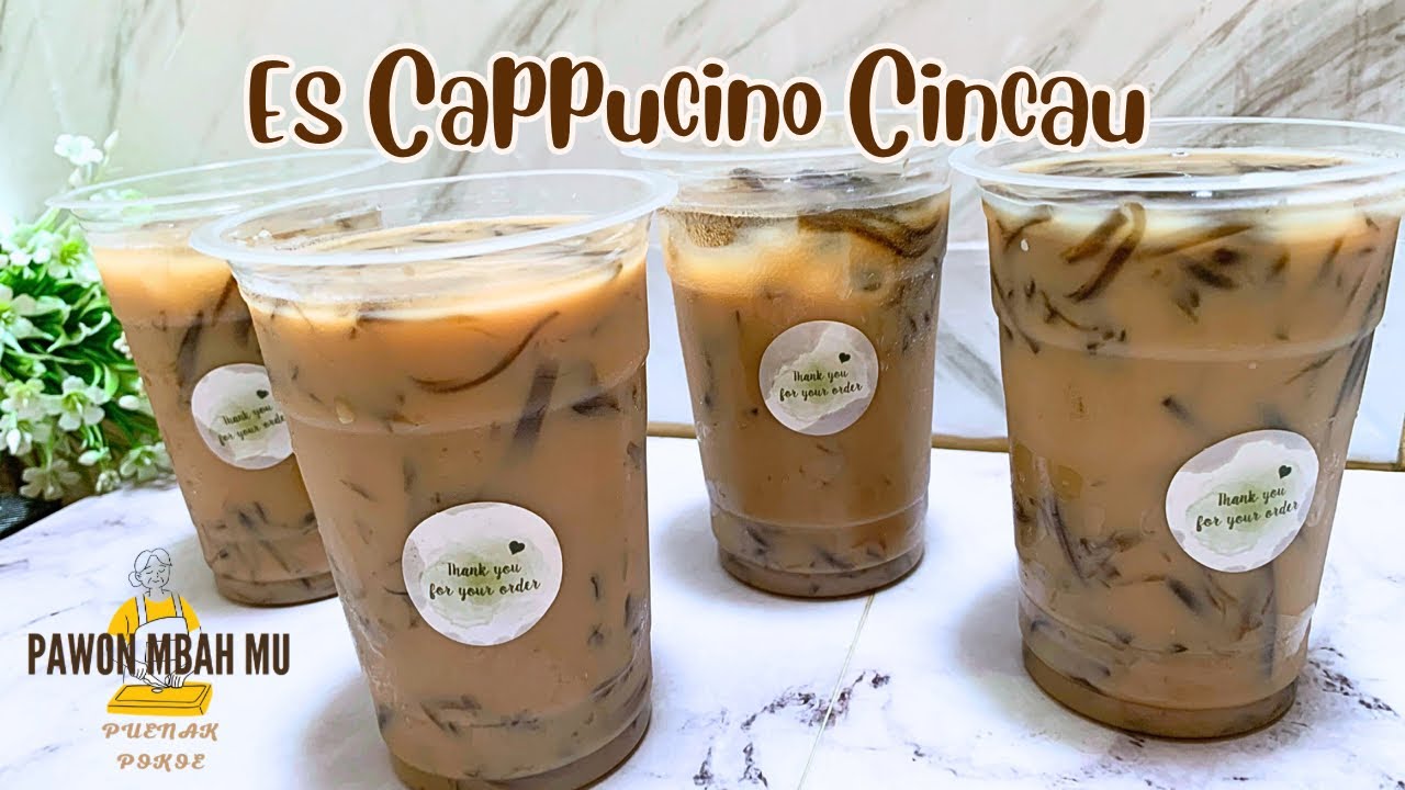 CARA BIKIN ES CAPPUCINO CINCAU || ES CAPCIN - YouTube
