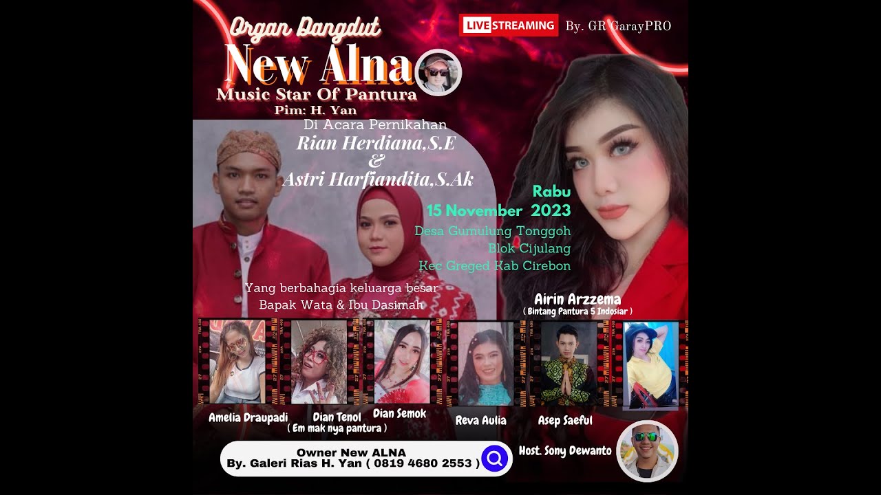 Acara Pernikahan Rian & Astri | New Alna Music Star Of Pantura | Live ...