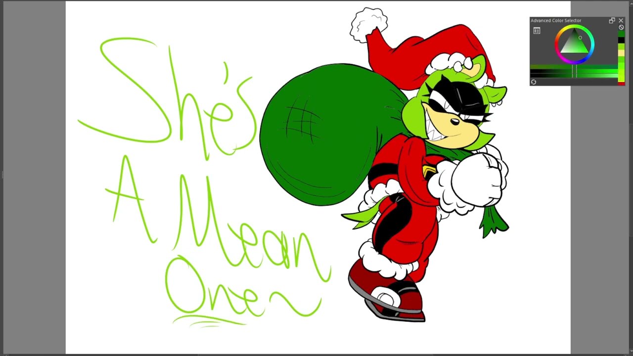 How Surge and Kit Stole Christmas Speed Drawing - YouTube