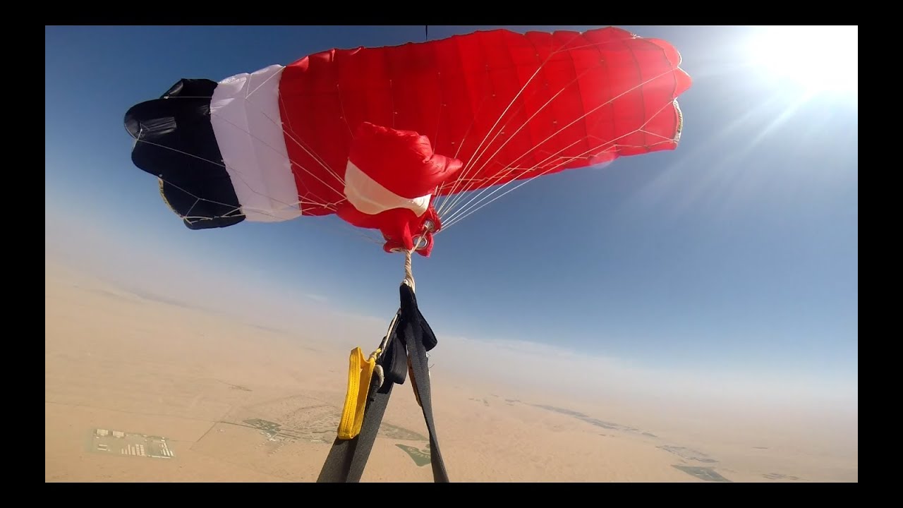 "SKYDIVING" Cut away with sky hook - YouTube