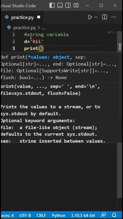 Hii Beginners String Variable And Type 😶🦍python Pythonprogramming Coding Programming Youtube