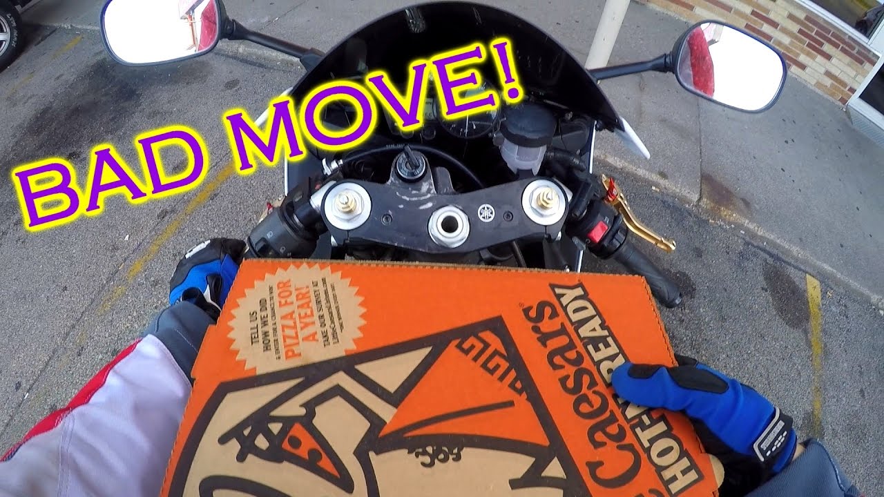 Motorcycle Pizza Delivery | ThatBikerDude - YouTube