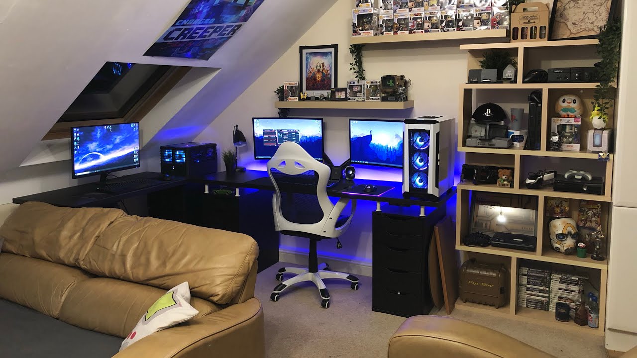 My living room gaming setup - YouTube