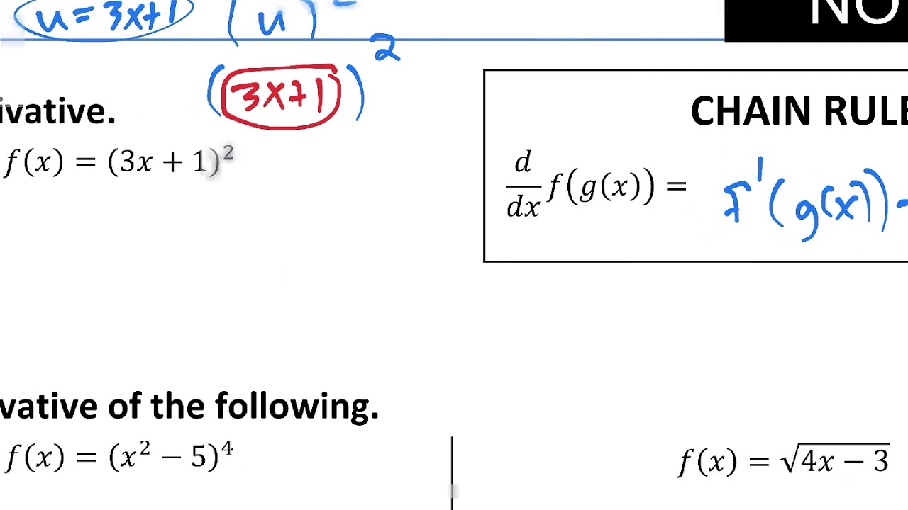 3 4 Chain Rule Part I - YouTube