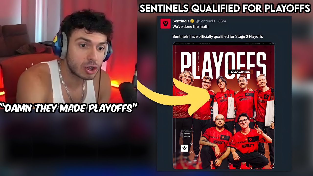 Tarik Reacts To Sentinels Officially Qualified for Stage 2 Playoffs ...