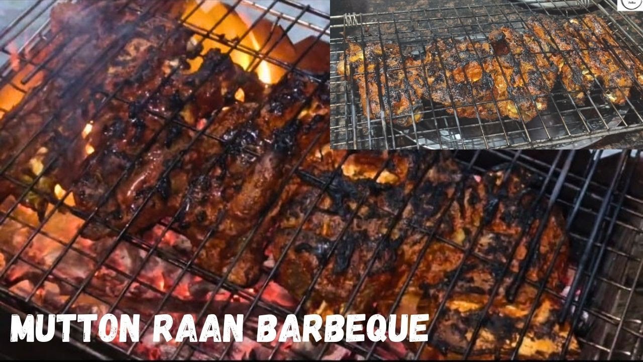 Juicy Mutton Raan Barbeque Recipe | barbeque mutton raan recipe ...