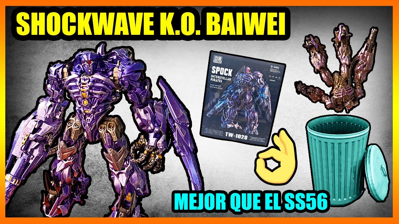 Shockwave K.O. (Spock) de BAIWEI 😎 Mejor que el Studio Series 56. Comparativa. - YouTube