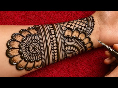 Easy mehndi designs for front full hands | mehndi design simple | mehndi design new | mehandi design
