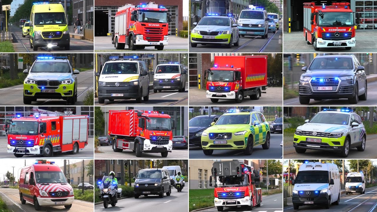 [1 HOUR COMPILATION] Veel Hulpdiensten met spoed in Antwerpen ...