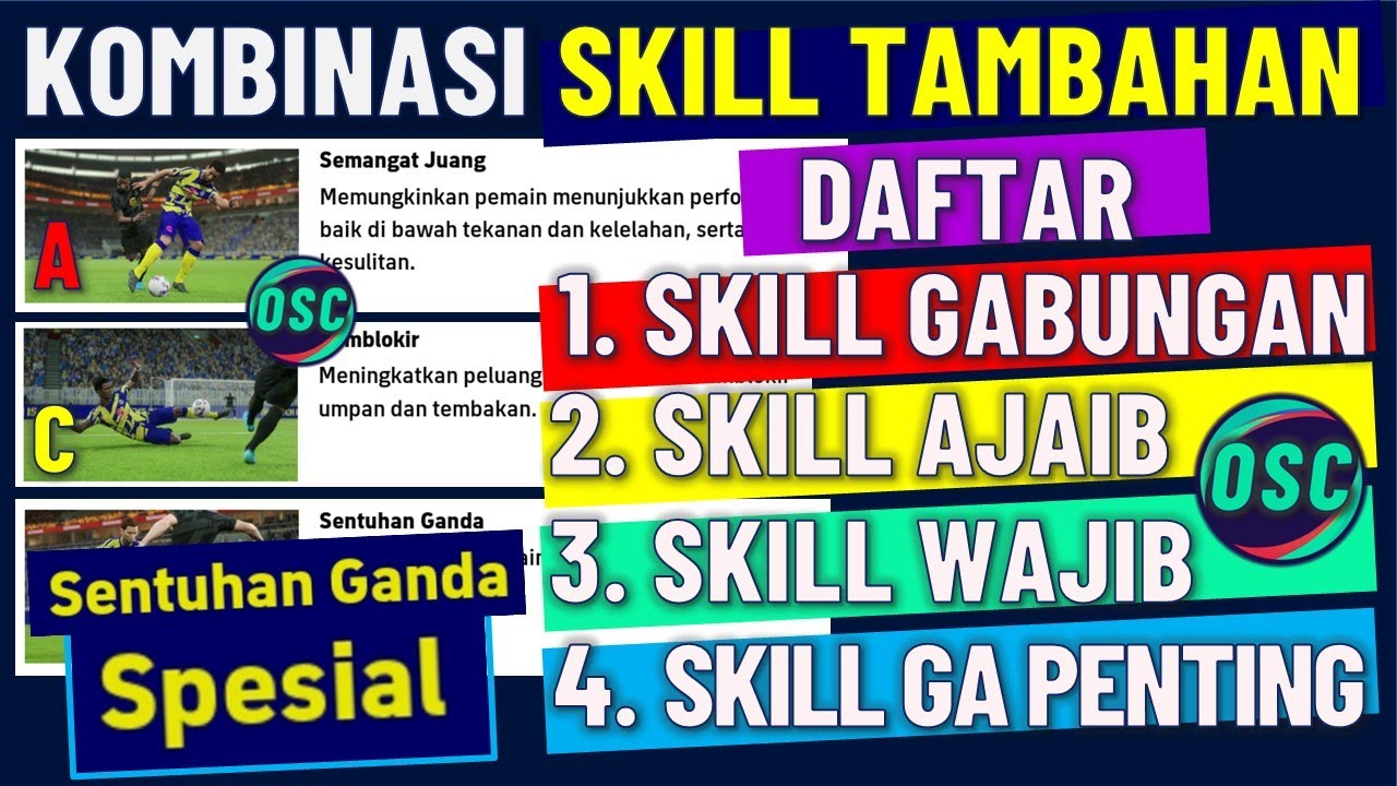 CARA MEMUNCULKAN SKILL SPESIAL TAMBAHAN ! DAFTAR KOMBINASI SKILL AJAIB ...