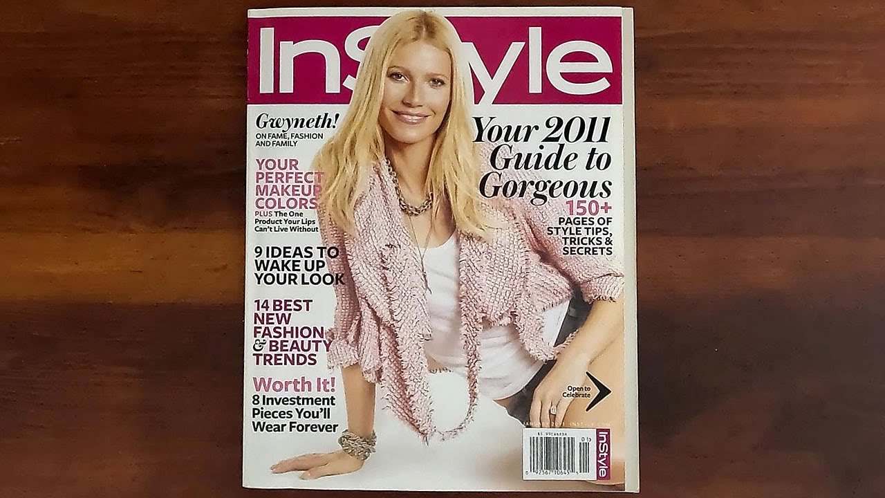 InStyle January 2011 Gwyneth Paltrow | ASMR Magazine Flip Through - YouTube
