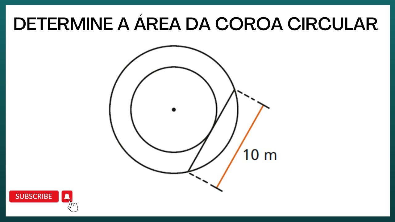 GEOMETRIA PLANA | ÁREA DA COROA CIRCULAR - YouTube