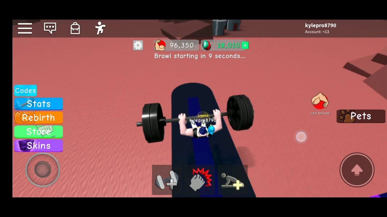 Roblox weight lifting simulator 3 gameplay - YouTube
