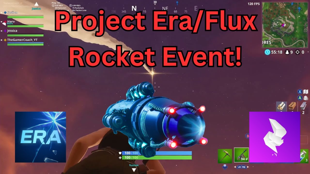 Season 4 Rocket Event in Project Flux/Era! -Fortnite Chapter 1! - YouTube