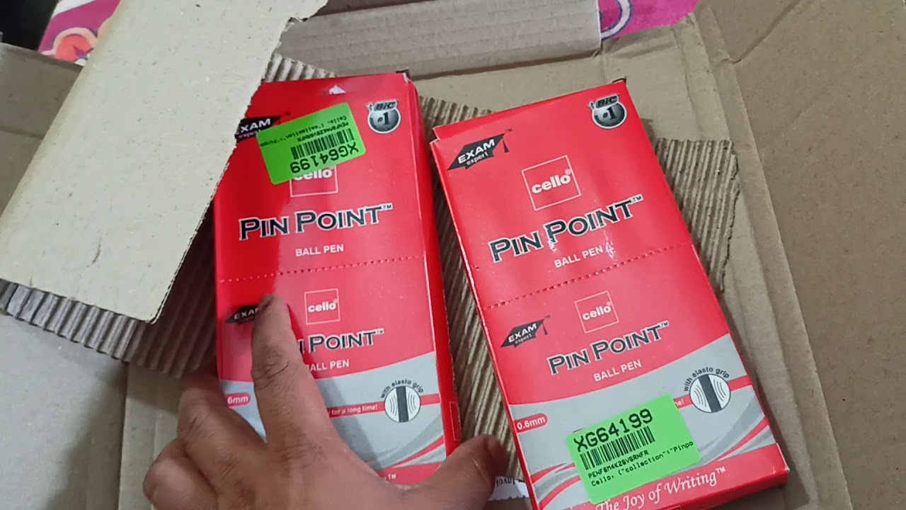CELLO PIN POINT BALL PEN UNBOXING AND REVIEW || FLIPKART CELLO PIN ...