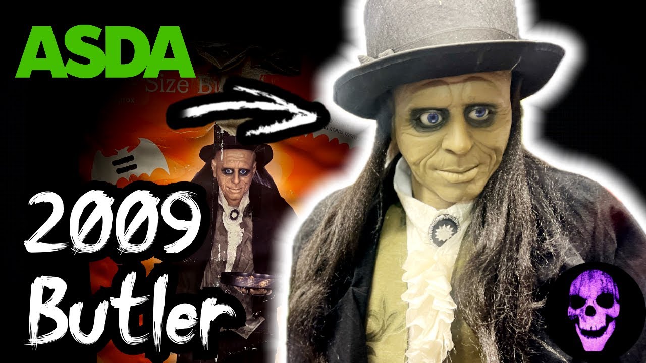 ASDA Halloween 2009 LIFE-SIZE BUTLER (Gemmy) Unboxing and Review ...