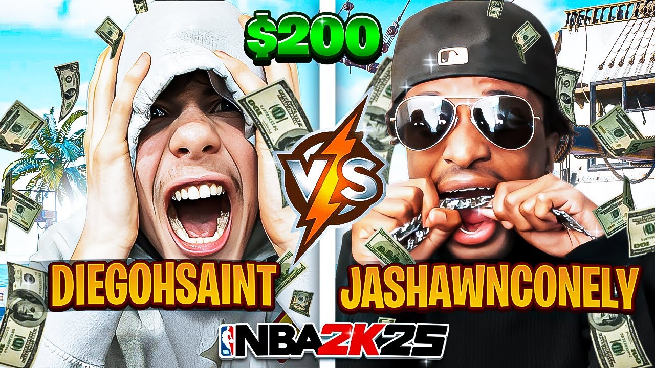 200$ POT WAGER VS JASHAWN CLOWNLY LOCK ME IN!!! - YouTube