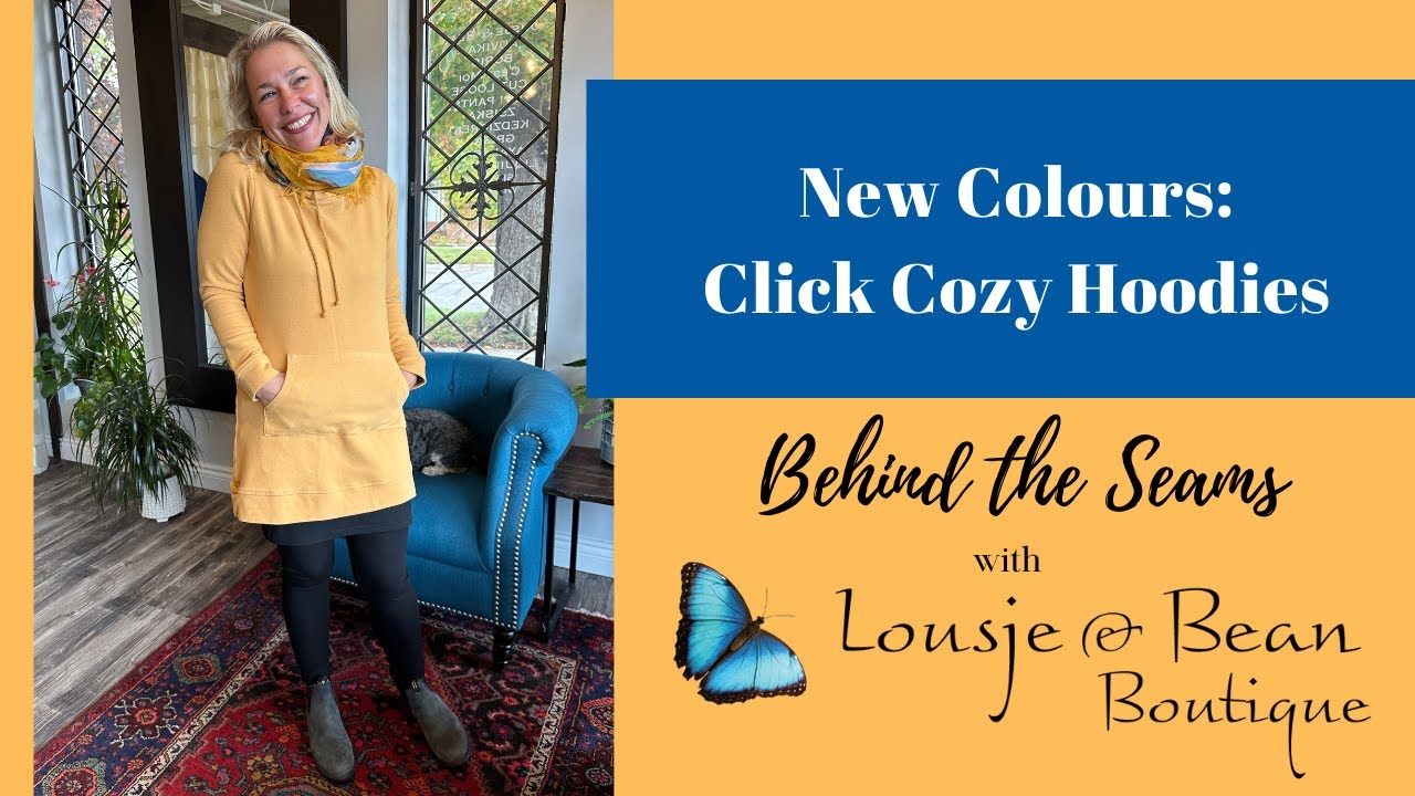 Behind The Seams: New Colours - Click Cozy Hoodies - YouTube