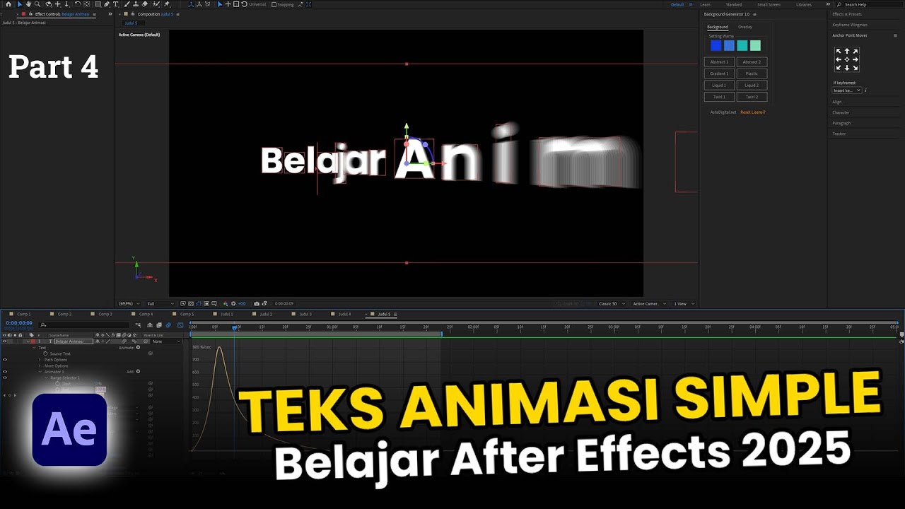 Membuat Teks Animasi Like a Pro in After Effects 2025! - YouTube