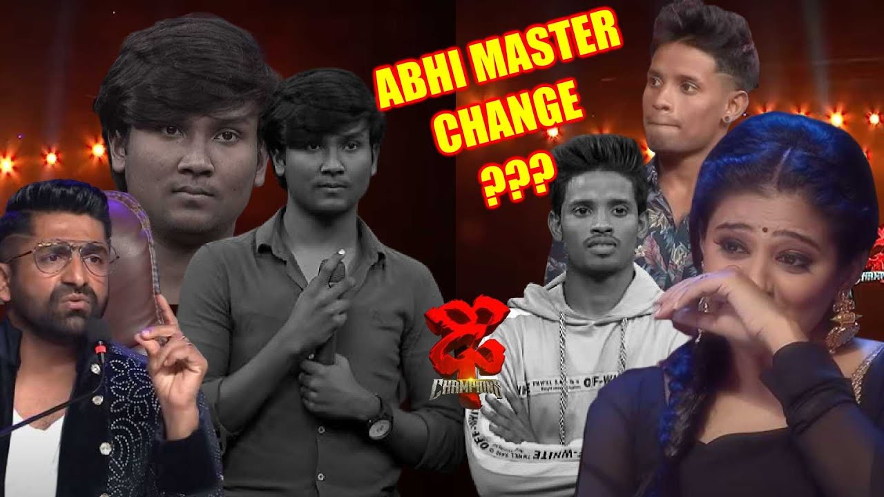 Dhee 12 Champions Clarity Contestant Raju ChoreoGrapher Abhi Master ...