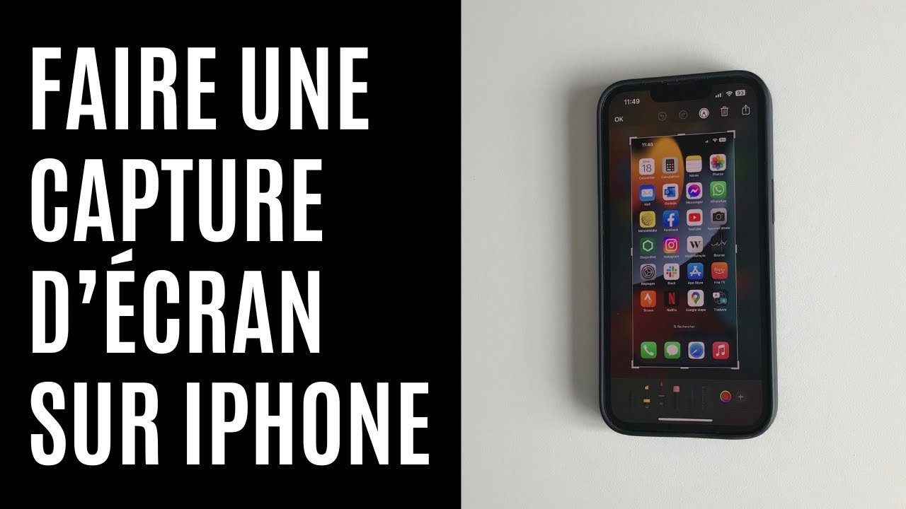 Comment faire une capture d’écran sur iPhone - YouTube