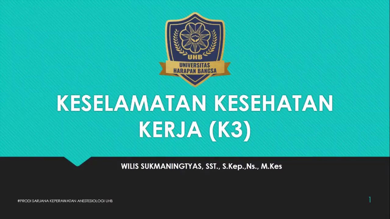 KONSEP KESELAMATAN KESEHATAN KERJA K3 - YouTube