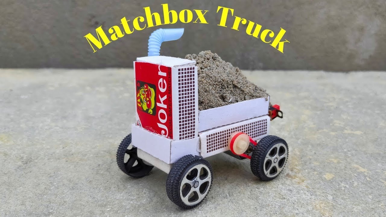 How to Make a Electric Toy Car Truck at Home Matchbox Mini Car top for ...