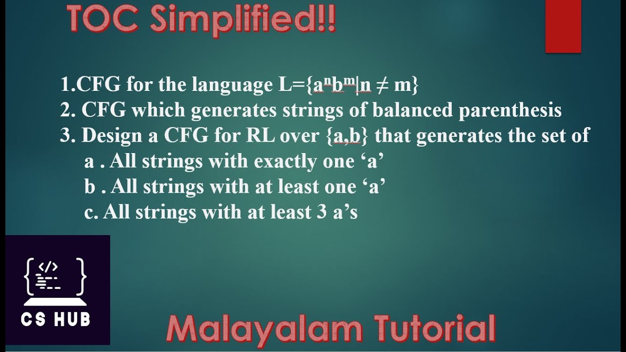 CONTEXT FREE GRAMMAR EXAMPLES Part 2 YouTube context-free-grammar-examples-part-2-youtube