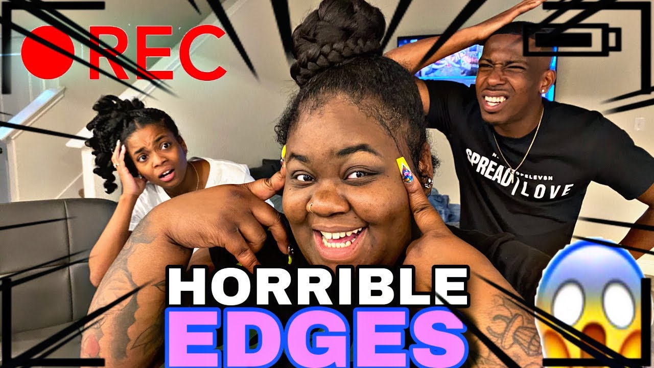 MAKING MY EDGES UGLY AS POSSIBLE (EXTREMELY HILARIOUS - YouTube