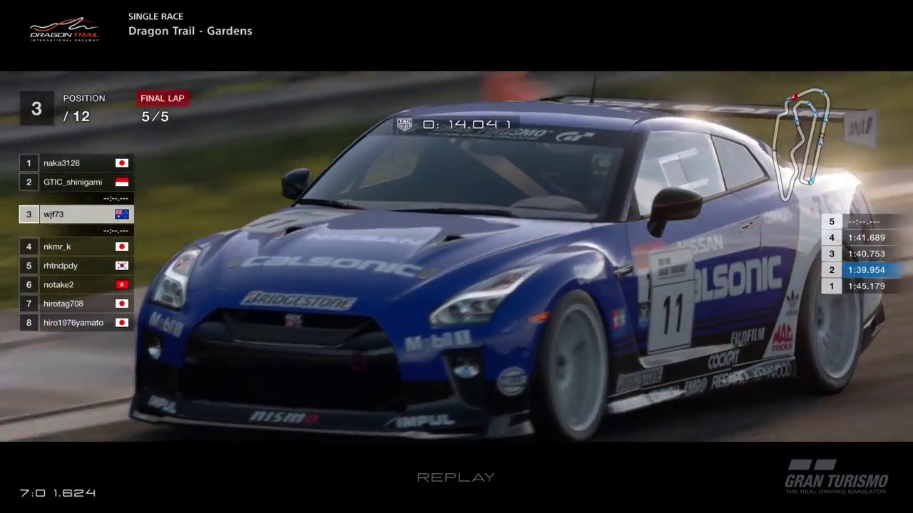 Gran Turismo™SPORT - Dragon Trail Gardens Nissan GTR Gr4 (online race ...
