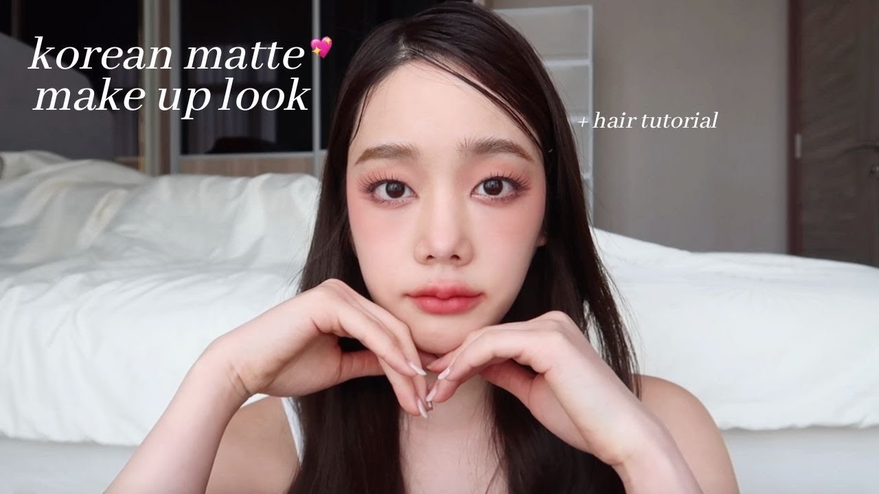 Korean Matte Makeup 🇰🇷l ลองแต่งหน้าลุคแมท + ombre lips สไตล์เกาหลี 💄 ...