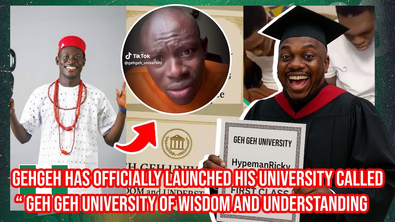 Gehgeh has officially launched his University called “Geh Geh ...