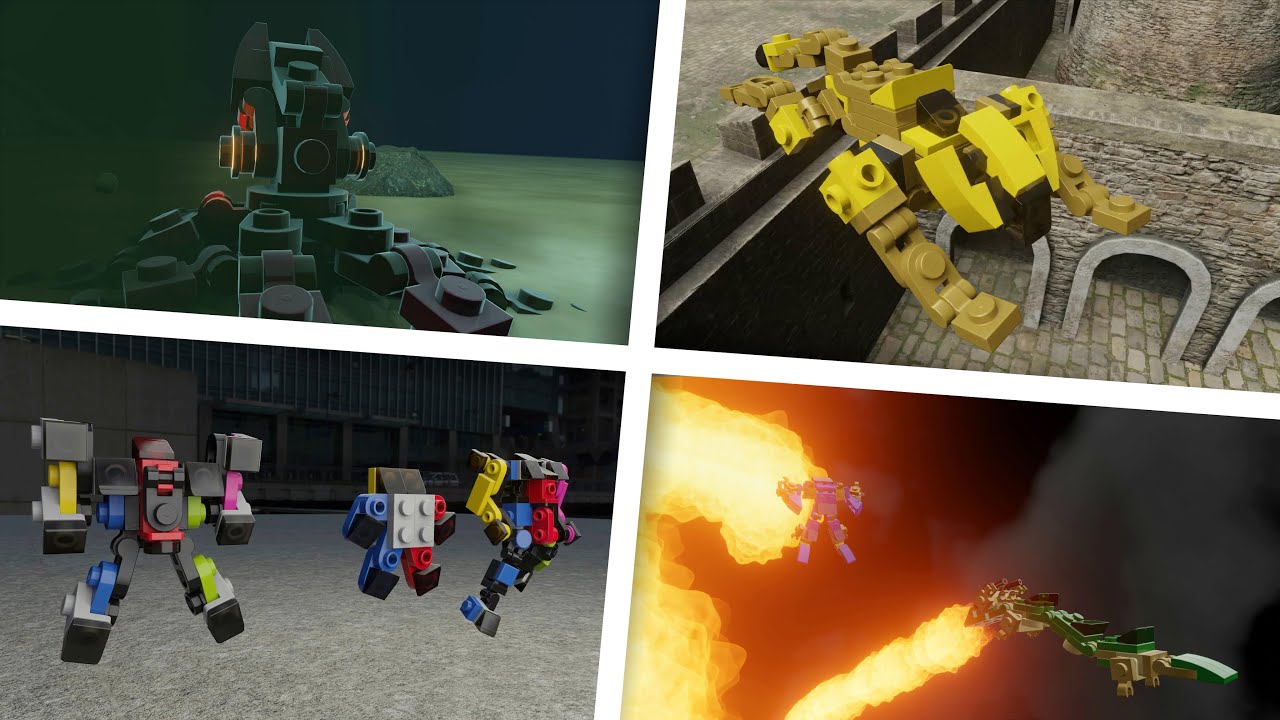 Brickmecha LEGO robot transformers animation compilation 41 #lego #moc ...