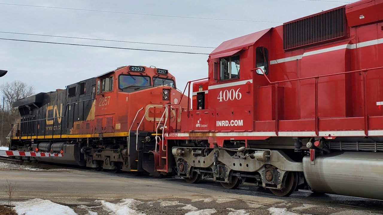 Unusual INRD Action! CN 2257 Trails on the Baker Turn and More 2-9-22 - YouTube