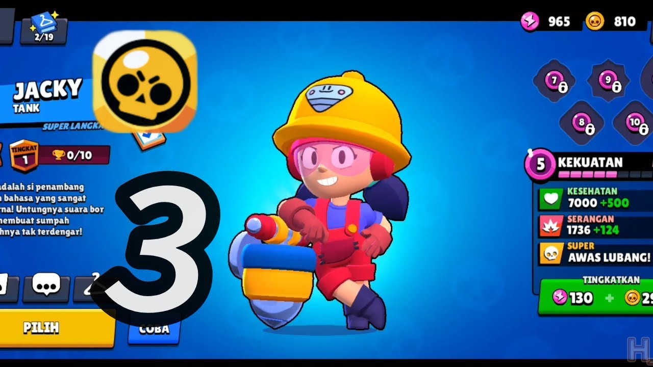 Jacky tank || gameplay walkthrough - brawl star versi (android) - YouTube