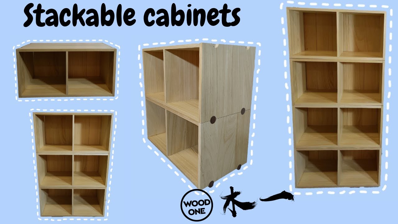 Making Stackable Cabinet | WoodOne 木一 - YouTube
