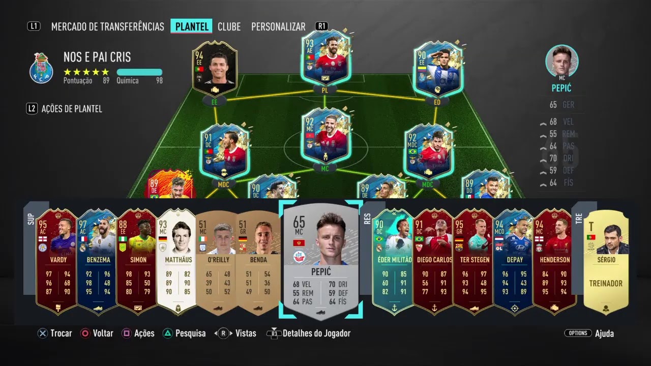 FIFA 20 FUT CHAMPIONS C/ LIGA NOS+CR7 - YouTube