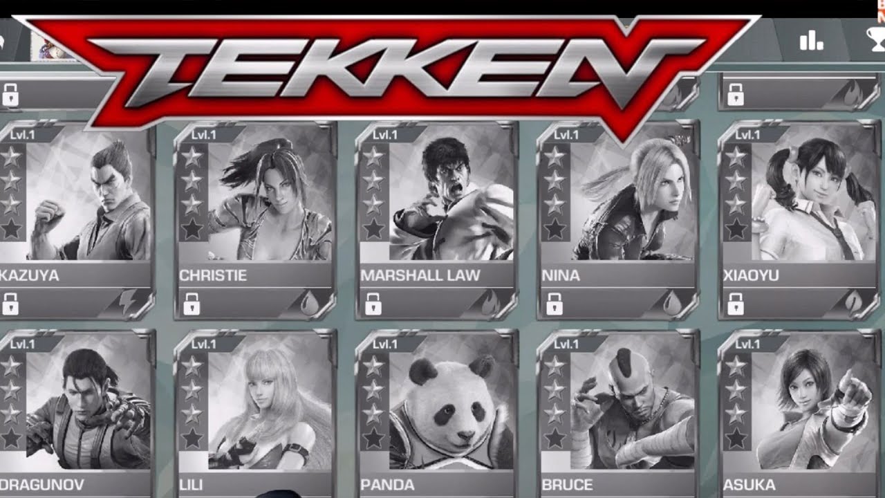 Tekken Mobile - All Characters! - YouTube