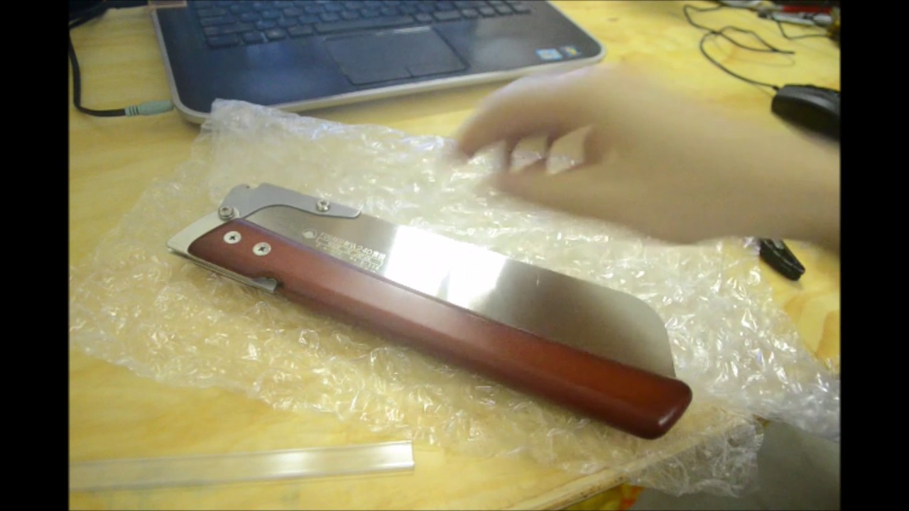Unboxing and testing Gyokucho 112 Kataba Super Hard 240mm foldable ...