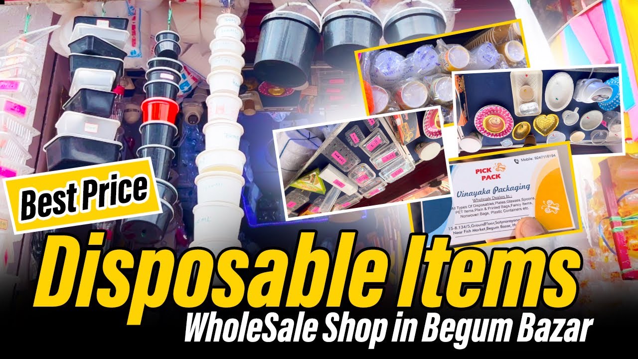 Best Disposable Items WholeSale Shops in Hyderabad | Vinayaka Packaging ...