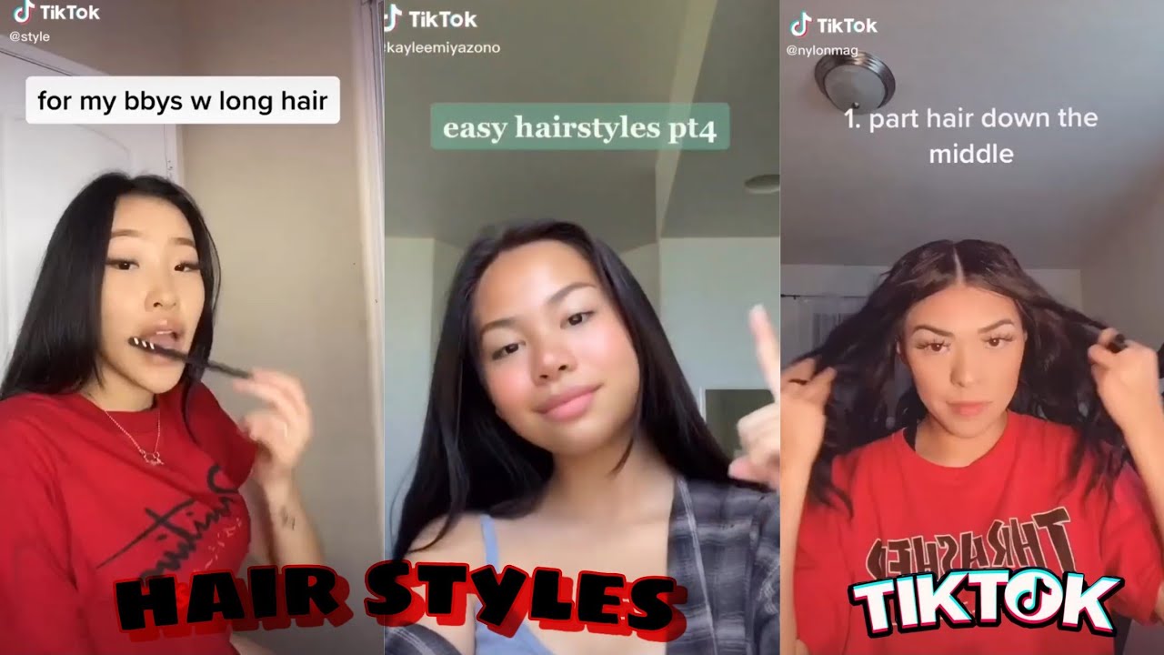 Hair styling tik tok compilation part-3 - YouTube