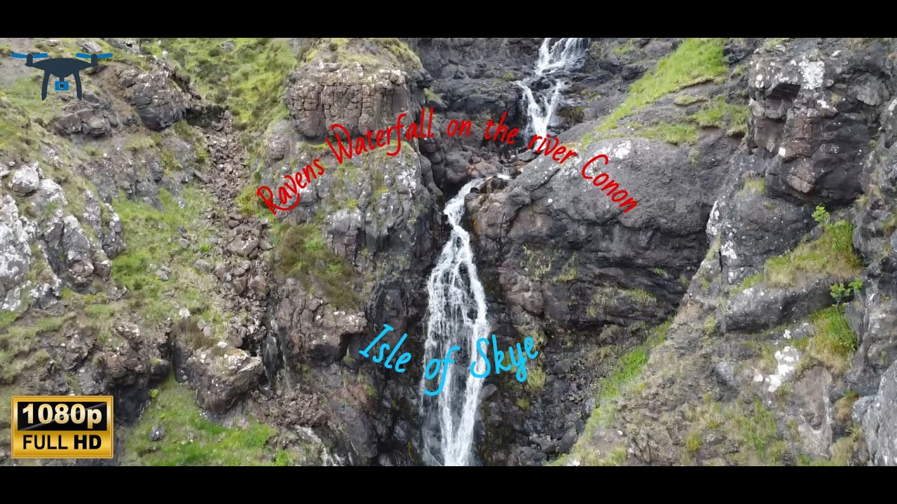 Ravens waterfall on the river Conon next to the Fairy glen circles ...