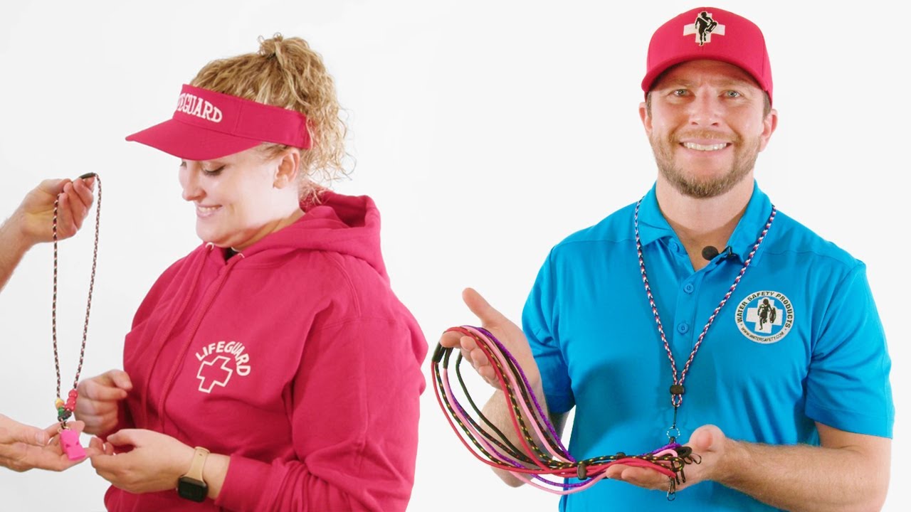 Lifeguard Breakaway Neck Lanyards, Recognition Beads, & Name Tags - YouTube