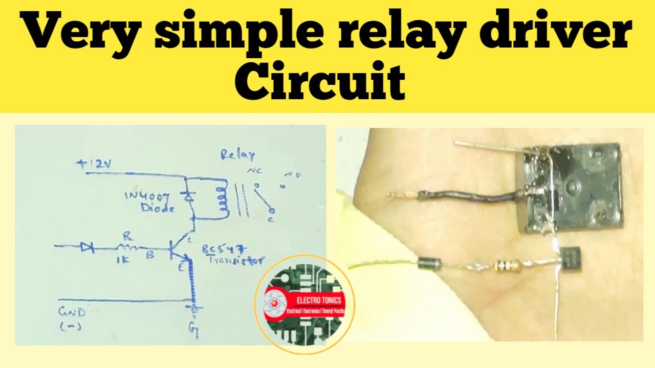 [Diy]Relay Driver Circuit// Relay Module diy - YouTube