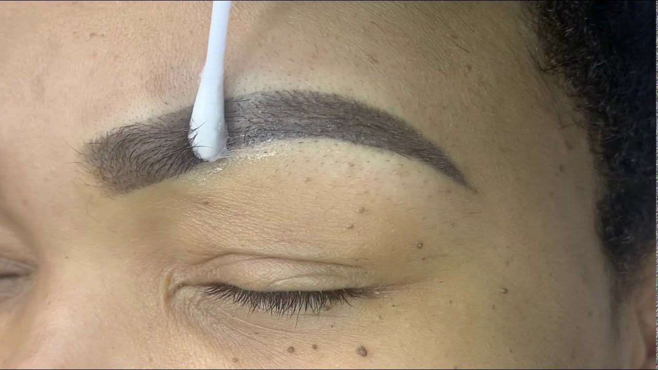 1st Touch Up Ombre Powder Brows - YouTube