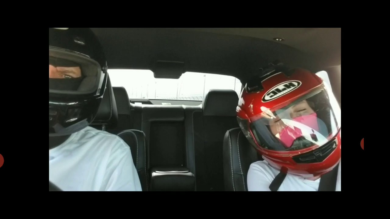 Really fast thru the bus stop at Daytona international speedway - YouTube