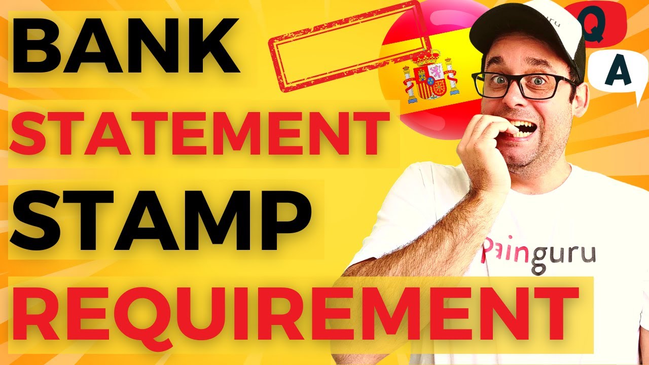 The bank statement stamp requirement for a non lucrative Spain visa ...