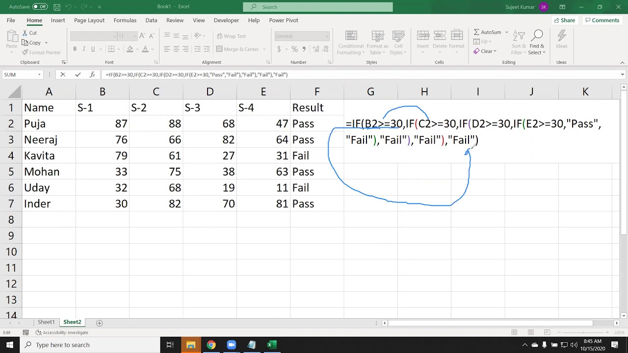 IF & IF Formulas with Advanced Excel Course - YouTube