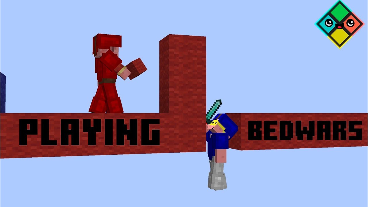 Playing Bedwars duo and trio match 1v2 - YouTube